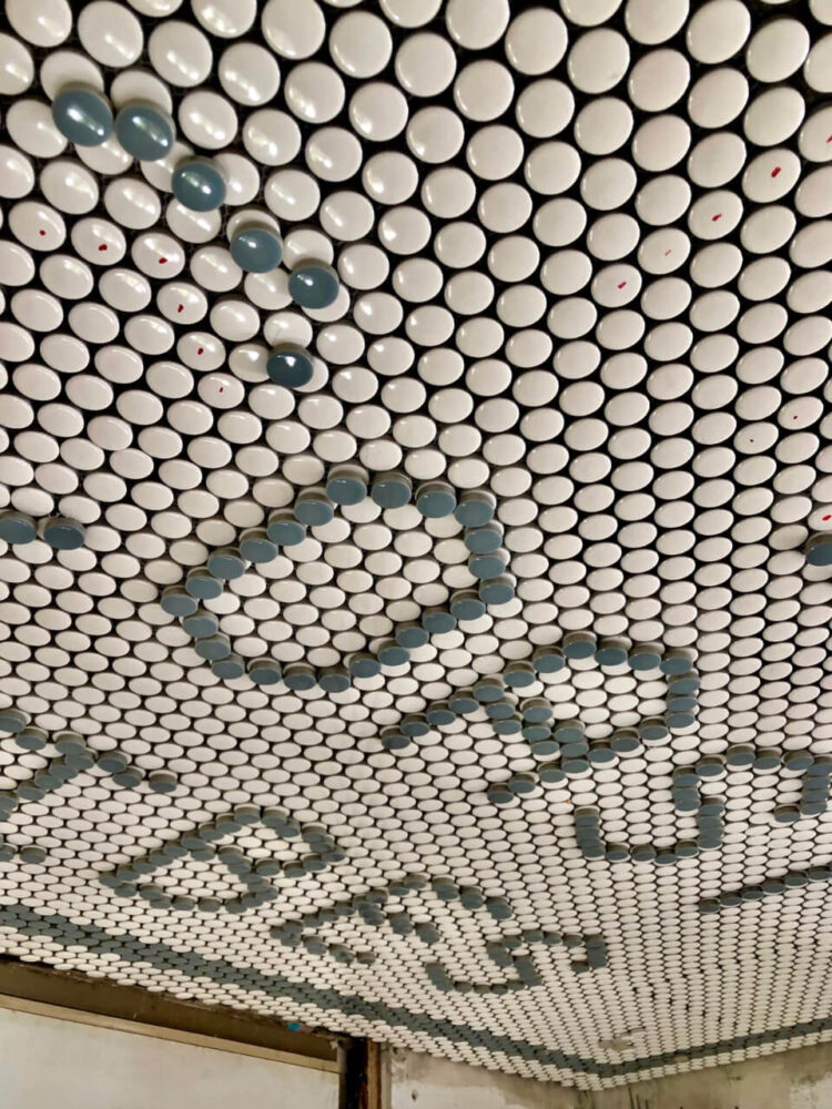 Penny Tile With Typography - A Life Unfolding