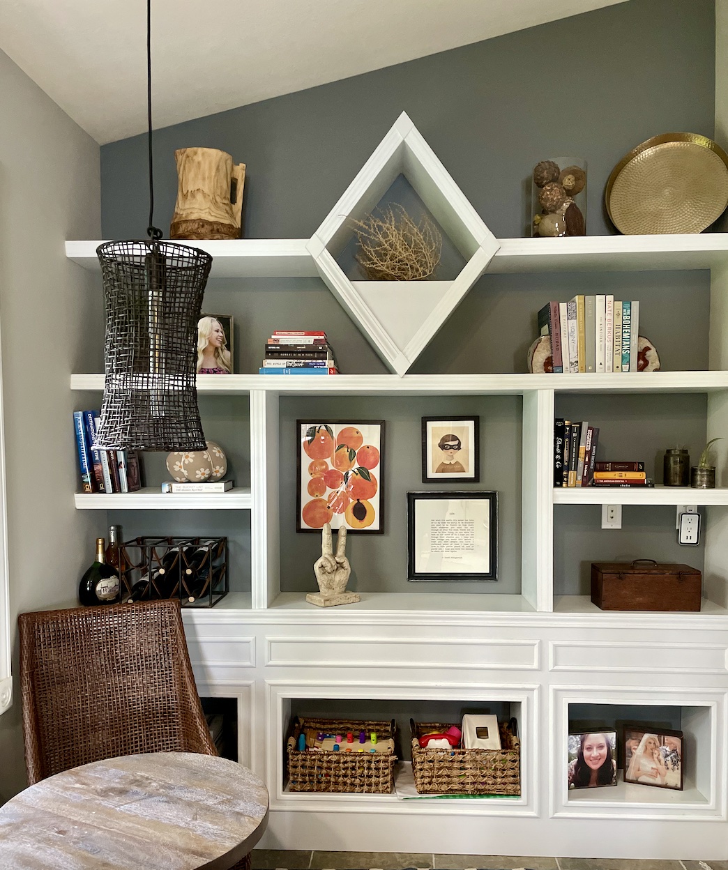 Styling shelves for Fall - A Life Unfolding