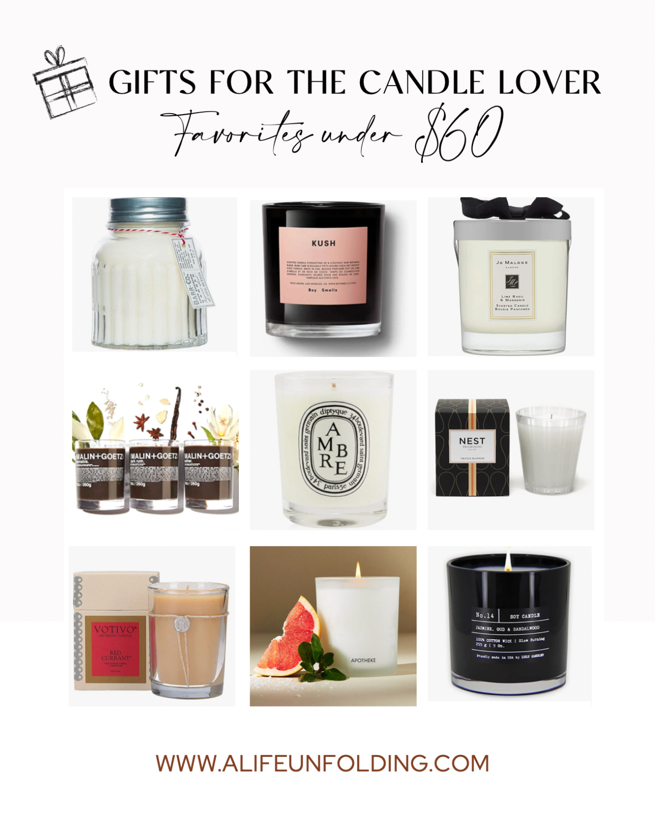 My Favorite Candles for Gift-Giving - A Life Unfolding