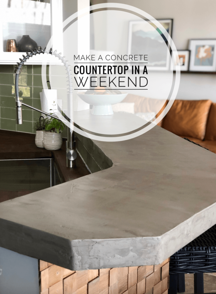 How to DIY a Concrete Bar Top - In a weekend! - A Life Unfolding