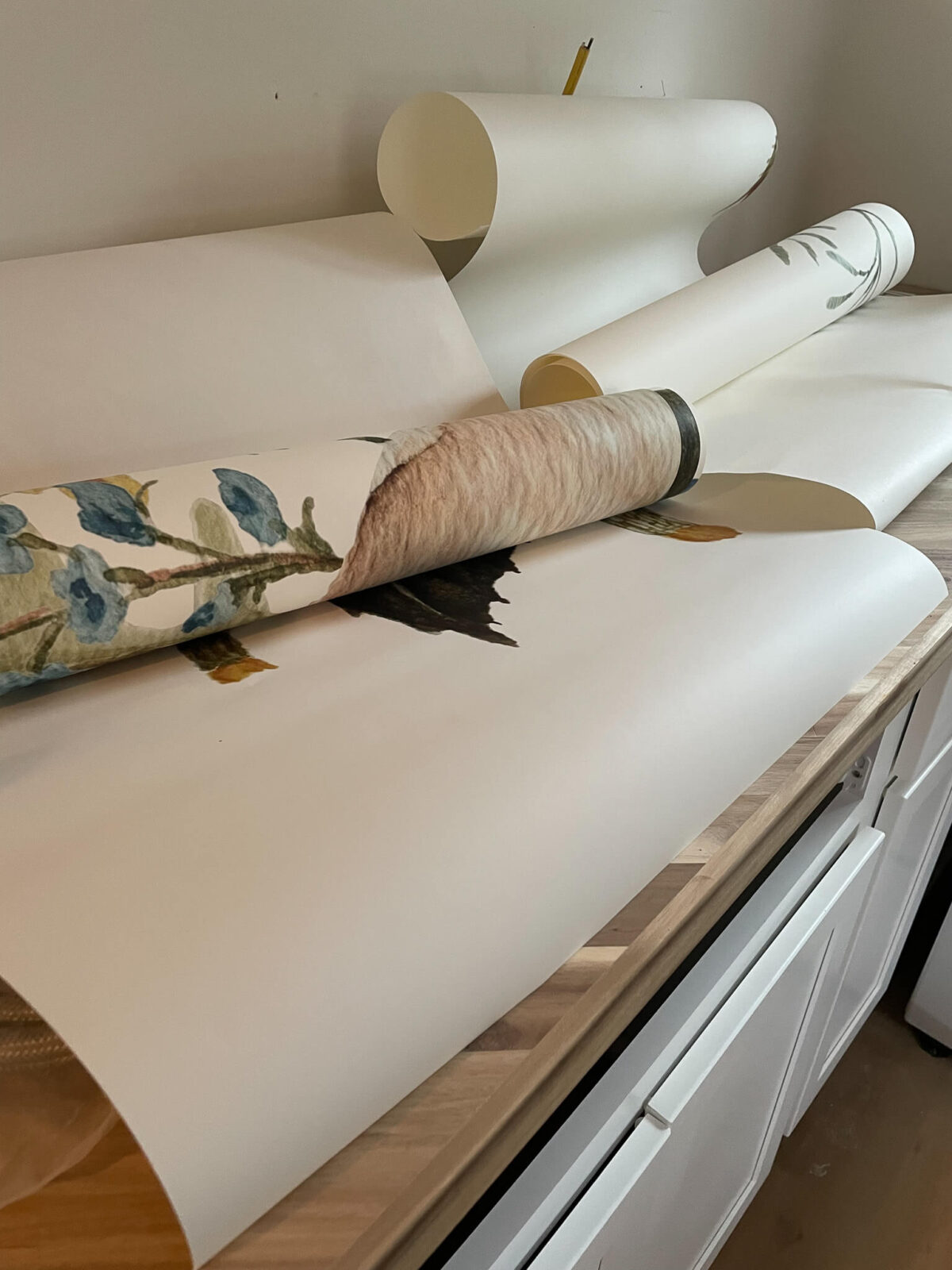 Hanging a Wall Mural in a bedroom. - A Life Unfolding