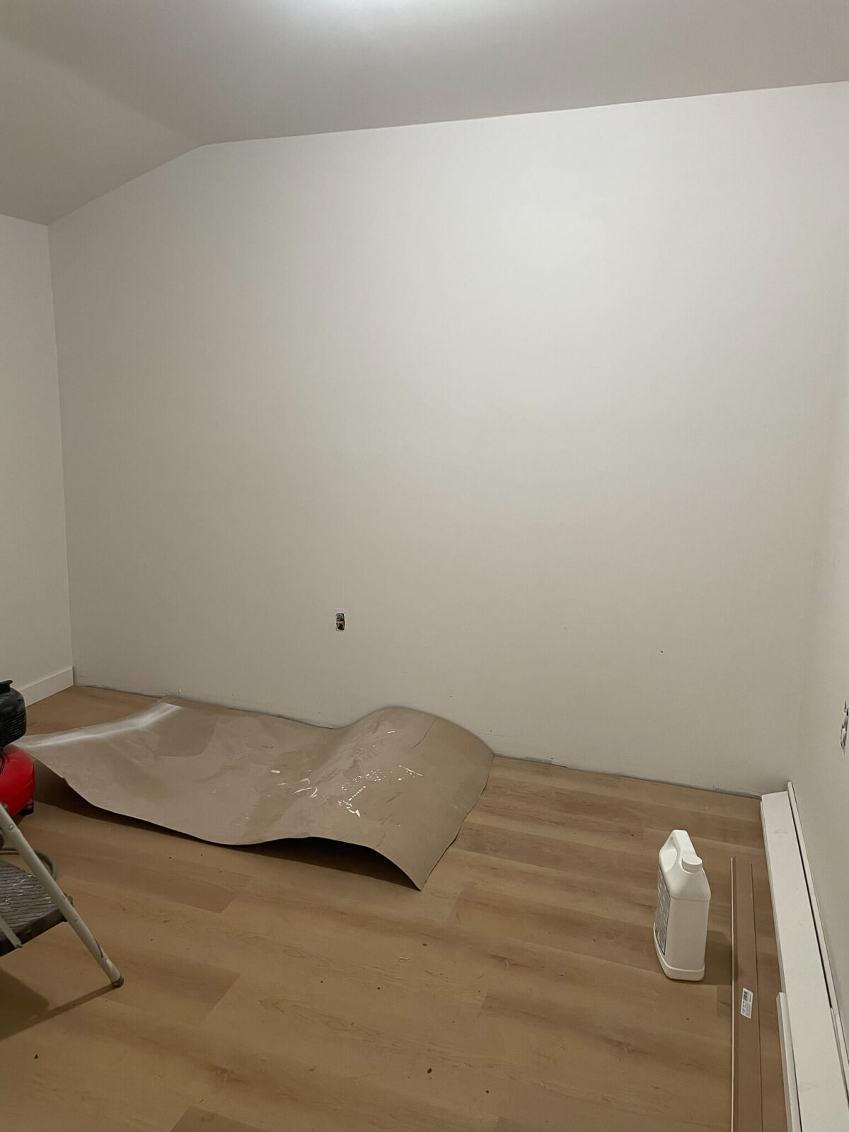 Hanging a Wall Mural in a bedroom. - A Life Unfolding