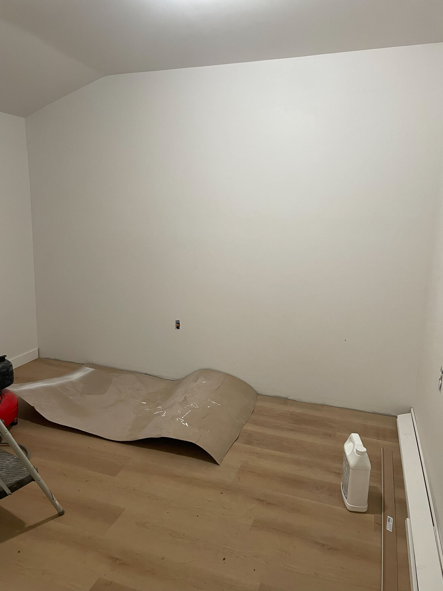 Hanging a Wall Mural in a bedroom. - A Life Unfolding