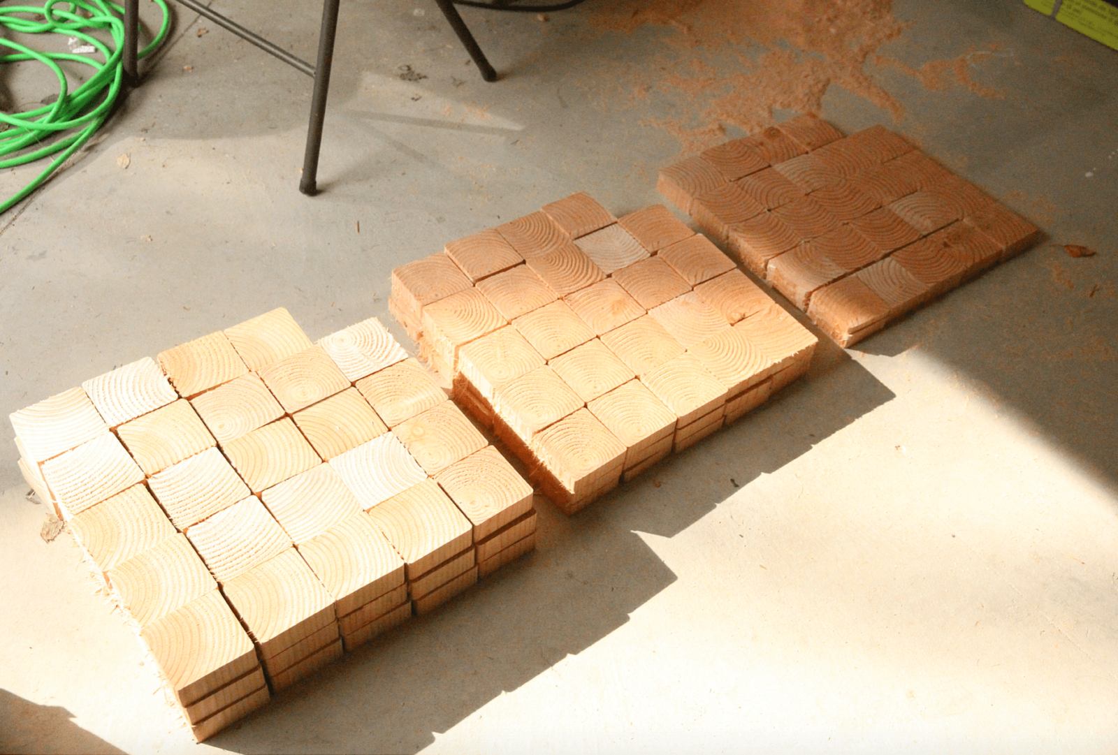 Wood block Headboard DIY - A Life Unfolding