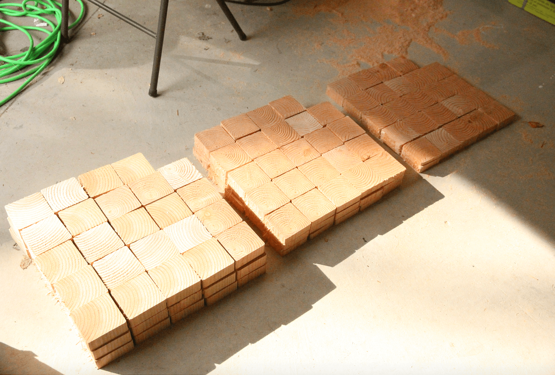 Wood block Headboard DIY - A Life Unfolding