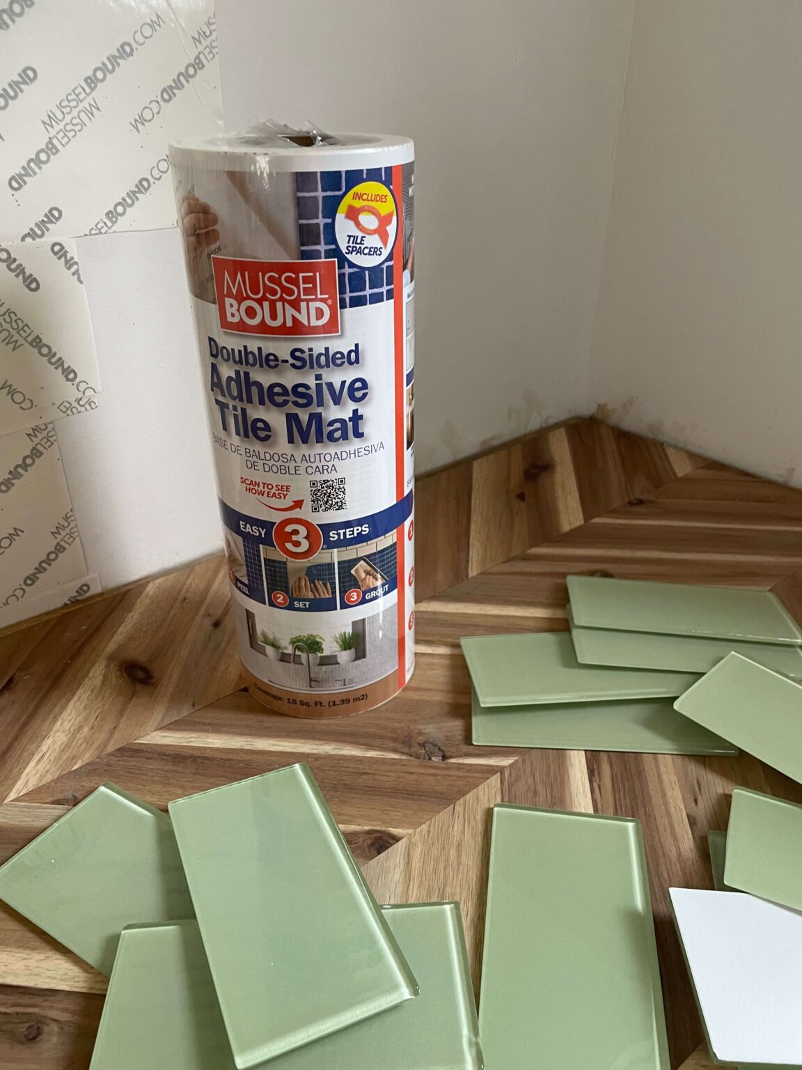 Cottage Kitchen Glow up made easy: DIY a Glass Tile Backsplash. - A ...