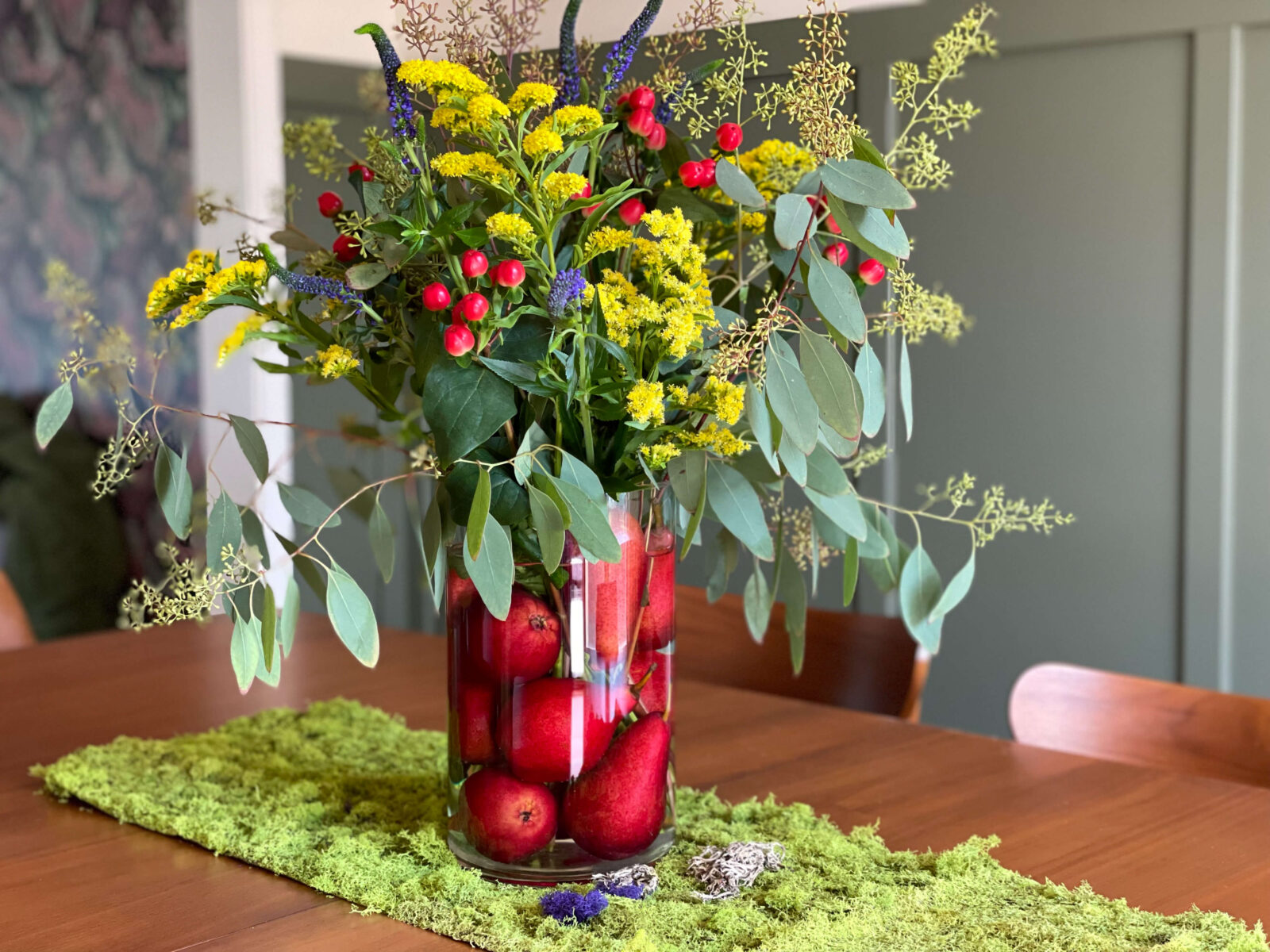 Fall Floral Magic: How to Create a Flower Arrangement with Fruit and ...