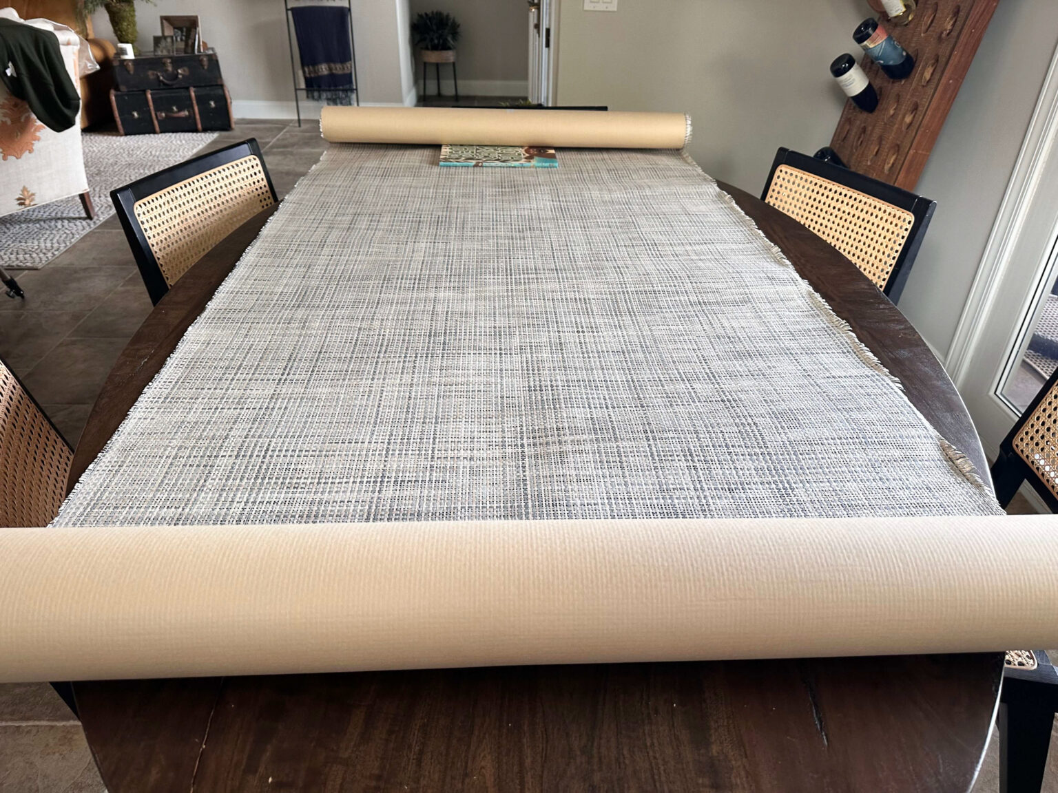 DIY Grasscloth and Wood Plank Accent Wall - A Life Unfolding