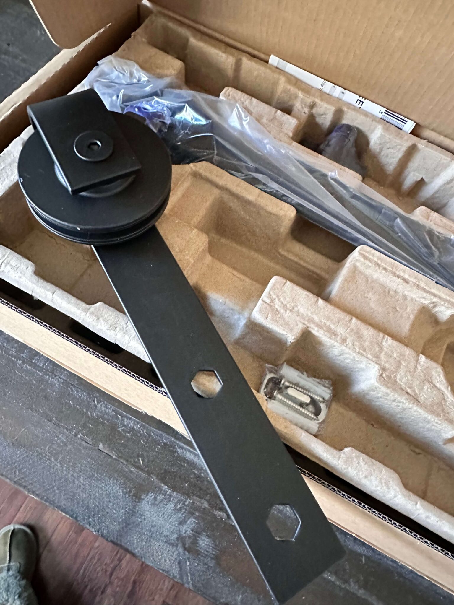 DIY Wood Block Sliding Door - A Life Unfolding