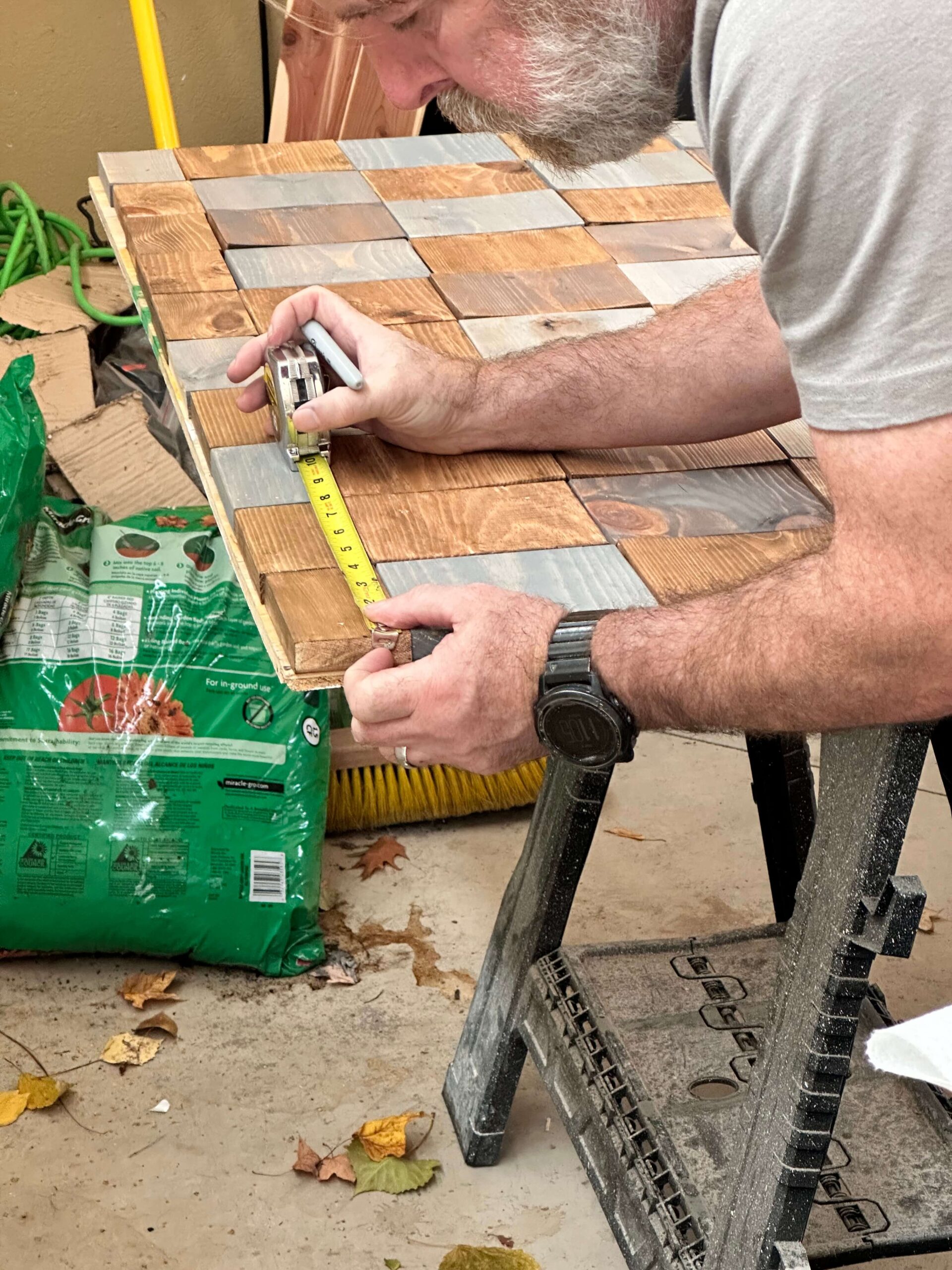 DIY Wood Block Sliding Door - A Life Unfolding