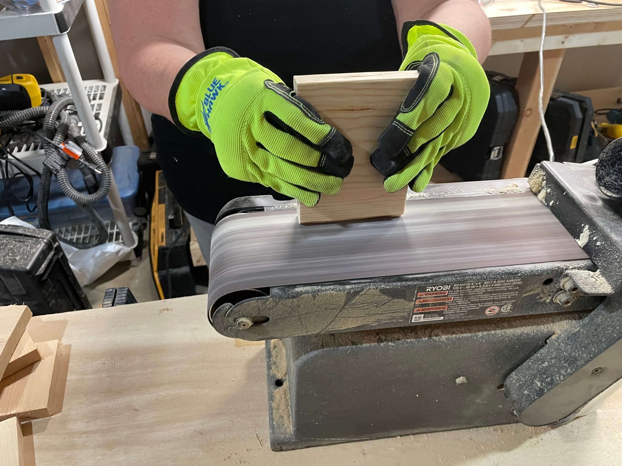 DIY Wood Block Sliding Door - A Life Unfolding