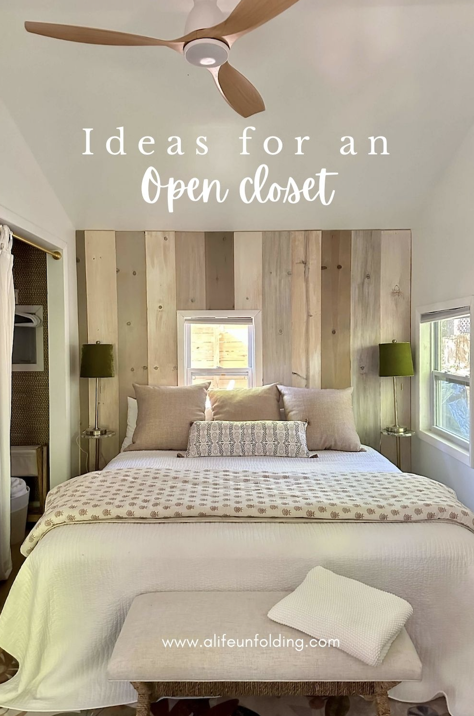 Open Closet Ideas for a Small Bedroom - A Life Unfolding