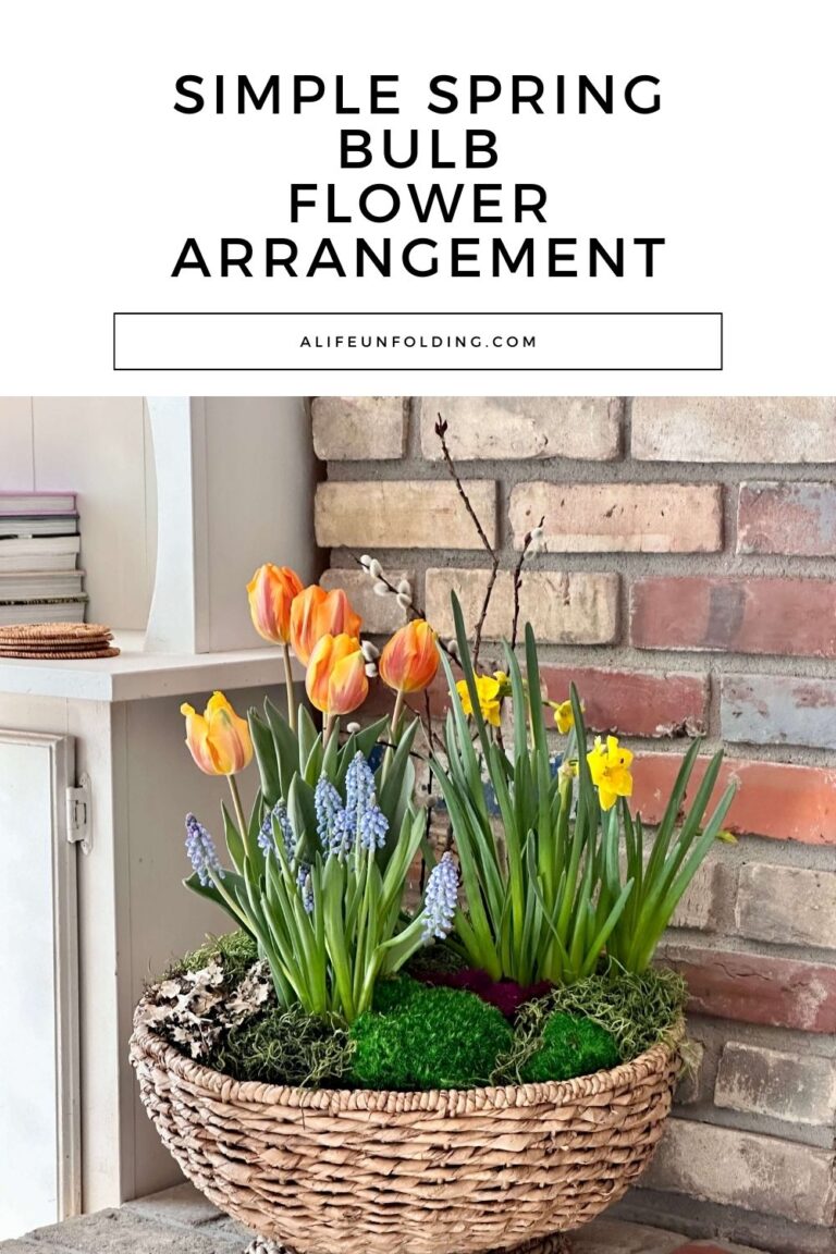 How to Create A Simple Spring Bulb Flower Arrangement - A Life Unfolding