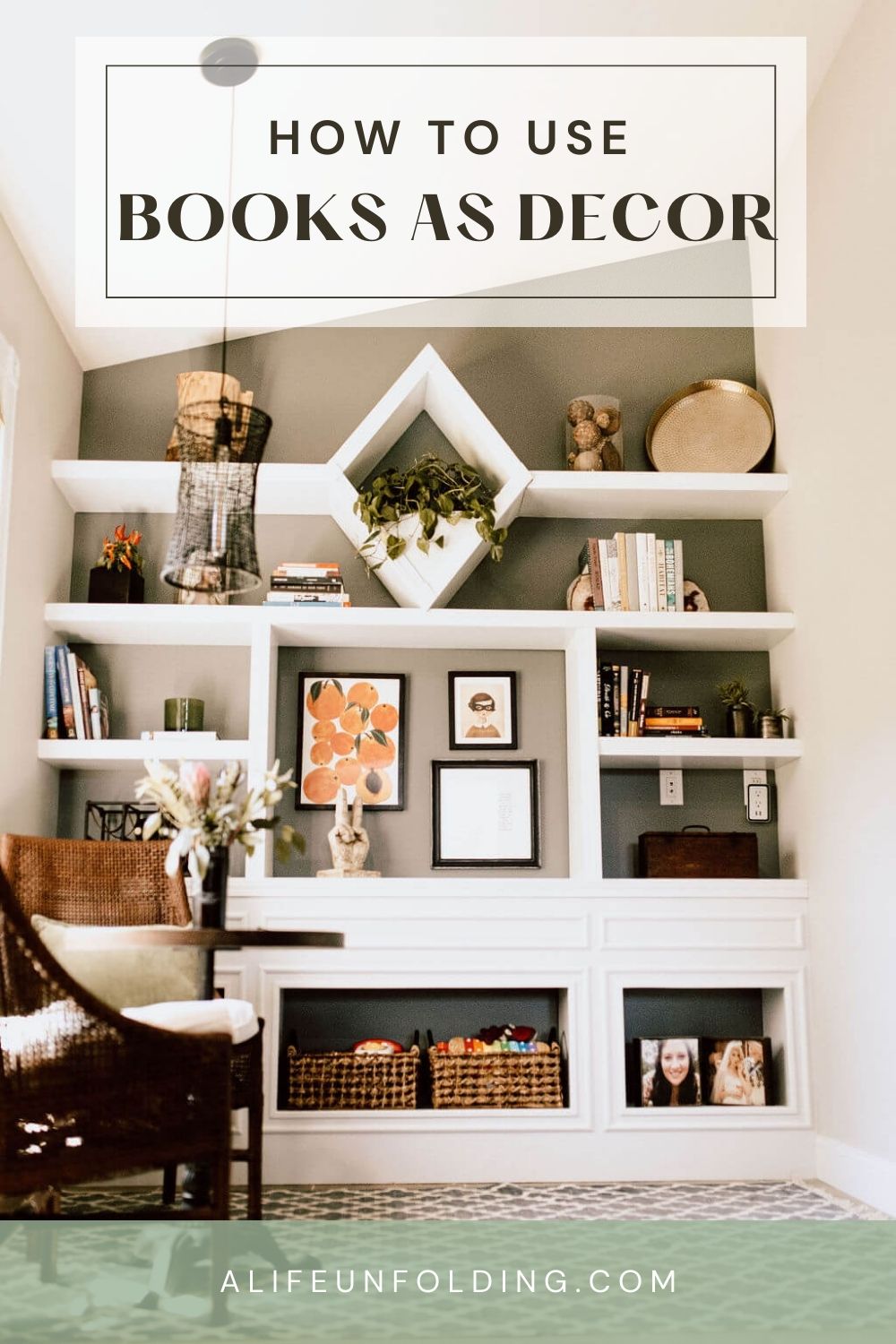 My favorite ways to use books as decor in your home. - A Life Unfolding