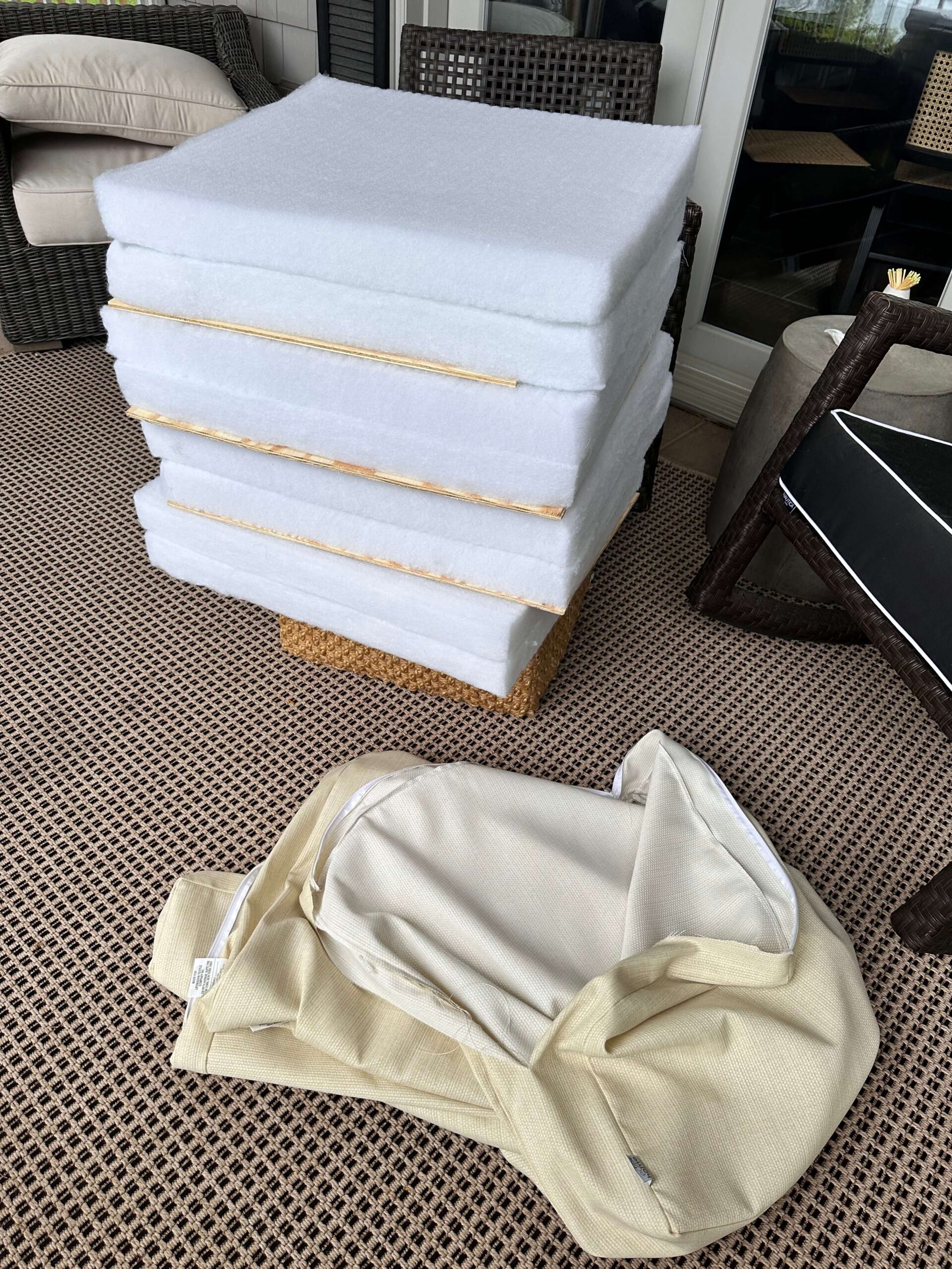 A Quick and Easy Way to Make Outdoor Furniture Cushions. - A Life Unfolding